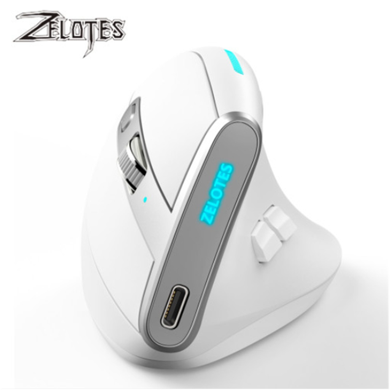 Zelotes F36 Tay cầm dọc Bluetooth không dây ba chế độ sạc chuột dọc ...