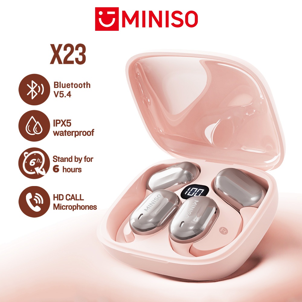 Tai nghe Bluetooth MINISO X23 OWS Mở thể thao không dây Điều khiển cảm ...