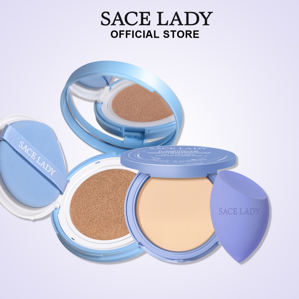 SACE LADY Set Cushion Và Phấn Phủ Mút Trang Diểm Chống Thấm Nước Tự ...