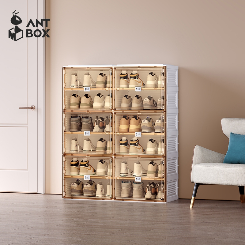 Tủ Đựng Giày 🔥ANTBOX 2 Hàng 6 Lớp 24 Đôi Không Cần Lắp Đặt Di Động Gấp Gọn Ổn Định Giá Để Giày ...