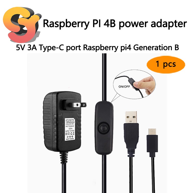 [Sẵn Sàng Cung Cấp] 1 Chiếc Raspberry Pie 4B Bộ Chuyển Đổi Nguồn 5V 3A Type-C Giao Diện ...