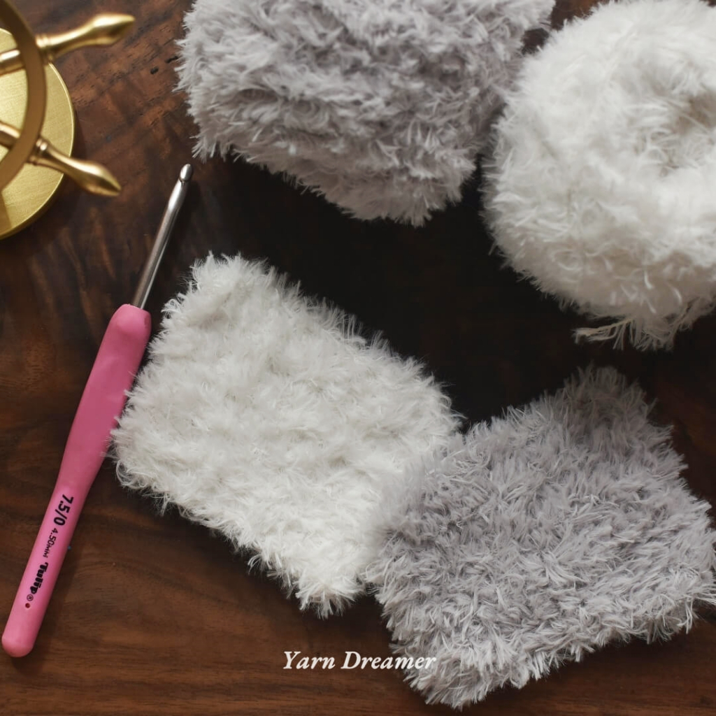 Fuzzy Sang Trọng Sợi Móc Lông Tơ Cho Móc Sợi Sợi Sợi Trắng Sợi Mềm Cho ...