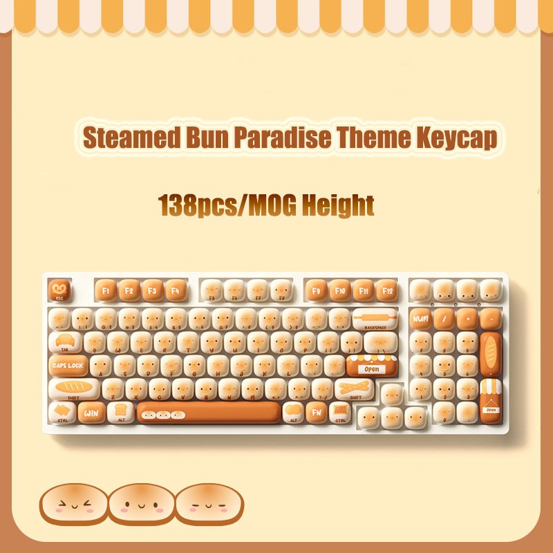 Mog Profile Keycap 138keys Tùy Chỉnh Thăng Hoa Hoạt Hình Keycaps Phụ ...