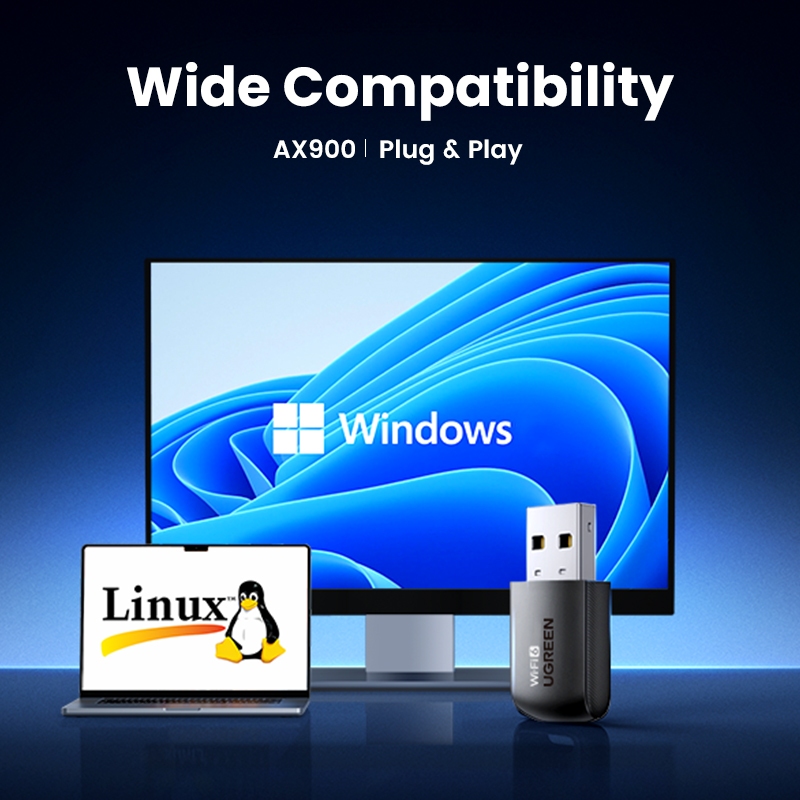 Bộ chuyển đổi WiFi UGREEN AC650 / AC900 5G & 2.4G WiFi USB Ethernet cho ...