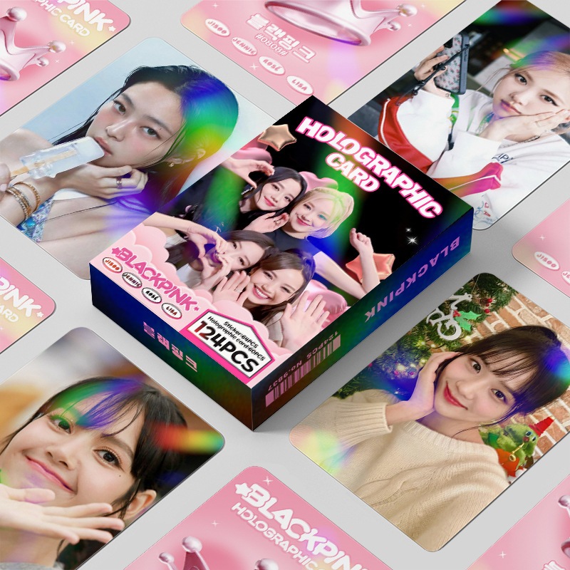 50-119pcs/box BP Laser Holographic Lomo Cards Season's Greetings In ...