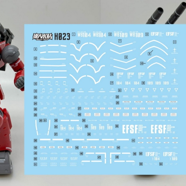 [Master] HG 1 / 144 GTO RX-77-02 [CUCURUS DOAN 'S ISLAND VER.] Decal NƯỚC [H023] | Shopee Việt Nam