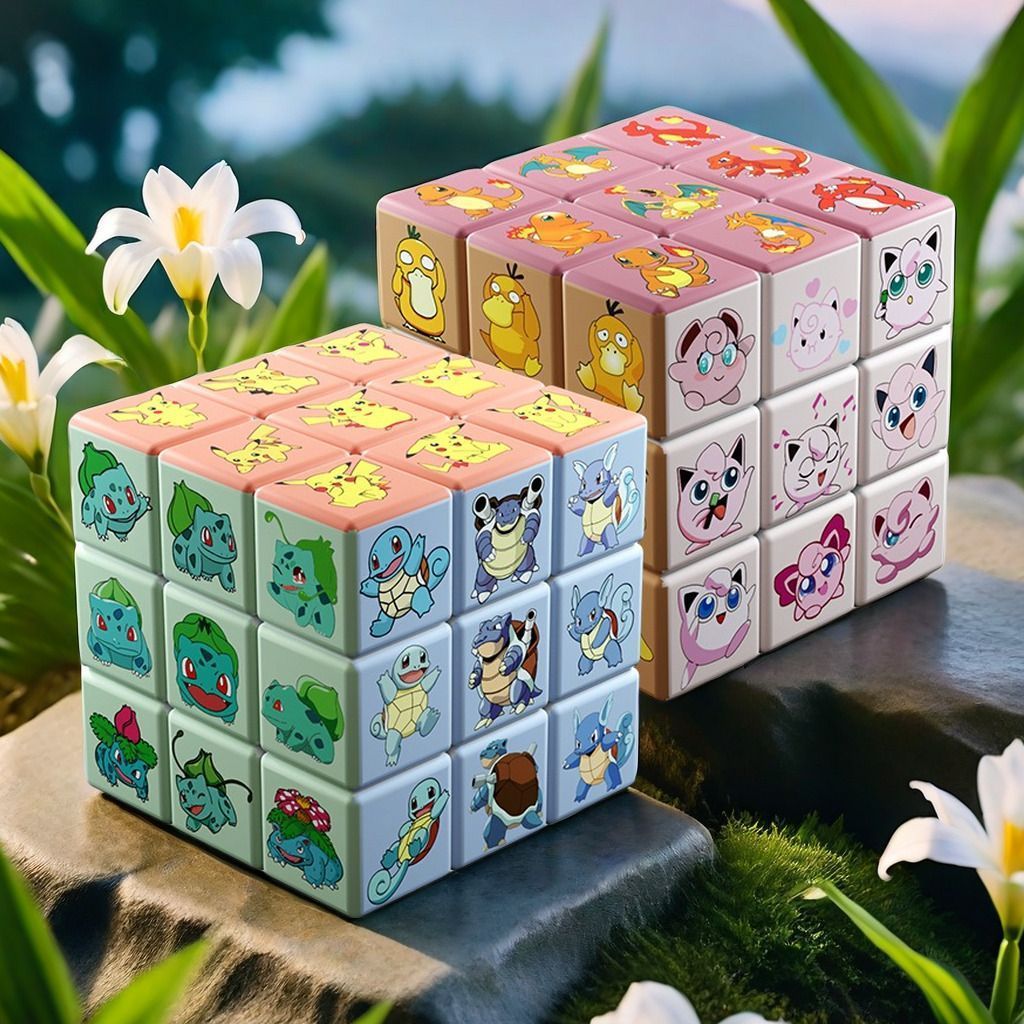 Pokémon rubik 3x3 Cube Pikachu Charmander cấp độ cơ bản quà tặng đồ ...