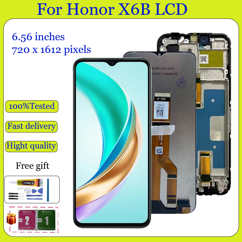 Amoled chính hãng cho Huawei Honor X6b x6A LCD có khung DIsplay Bộ số ...