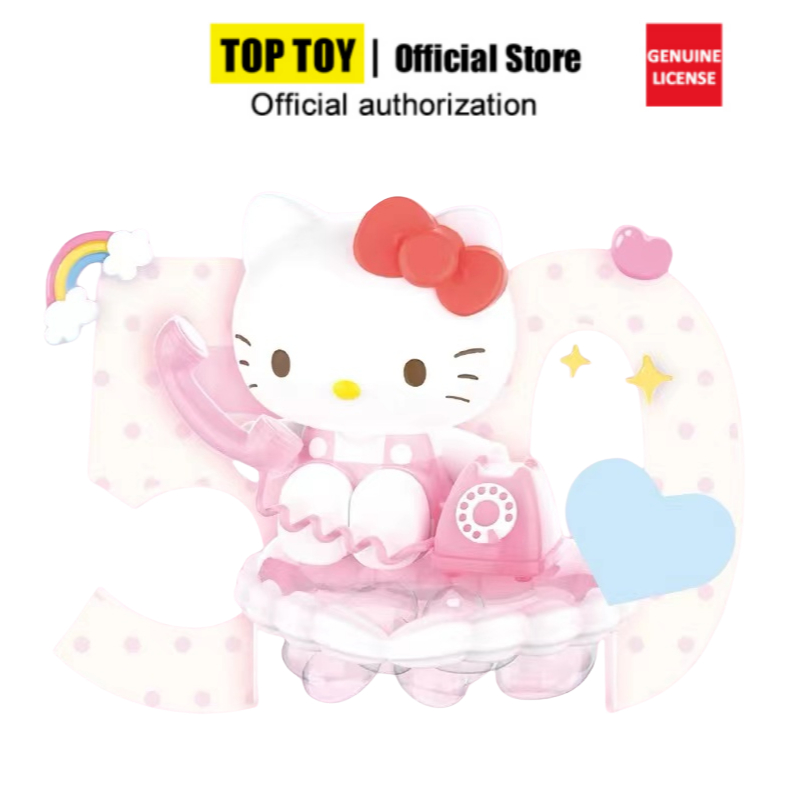 Miniso TOPTOY Sanrio Hellokitty 50th Anniversary Series Mystery Box Hello Kitty Hình Trang Trí ...