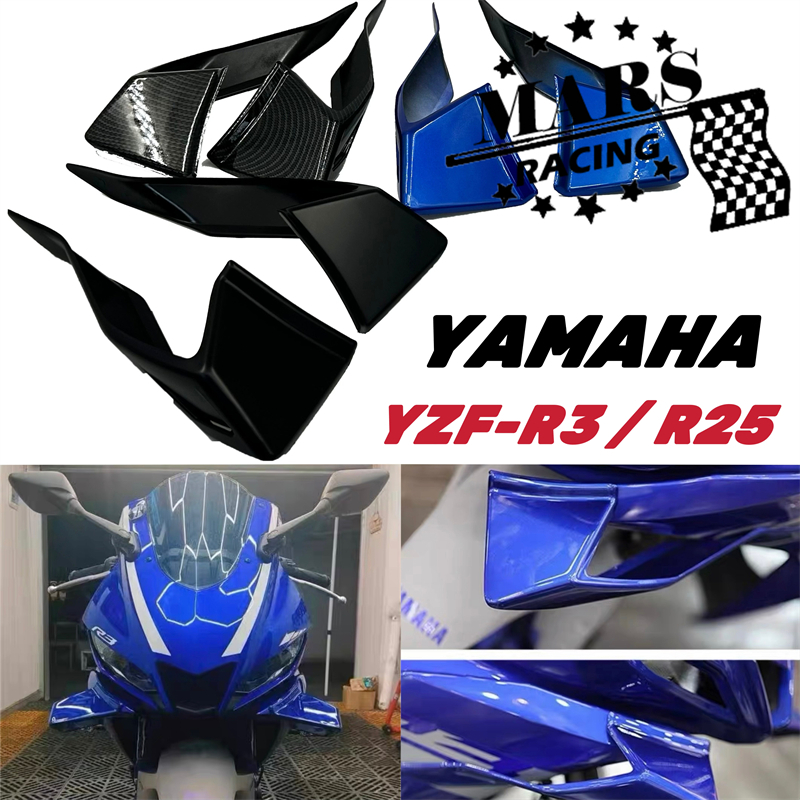 Phụ kiện xe máy Thể thao Cánh lướt gió phía trước Winglet Khí động học ...