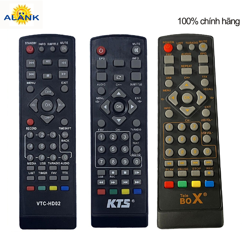 Alank— Remote Điều Khiển Đầu Thu kts vtc-hd02 telebox | Shopee Việt Nam
