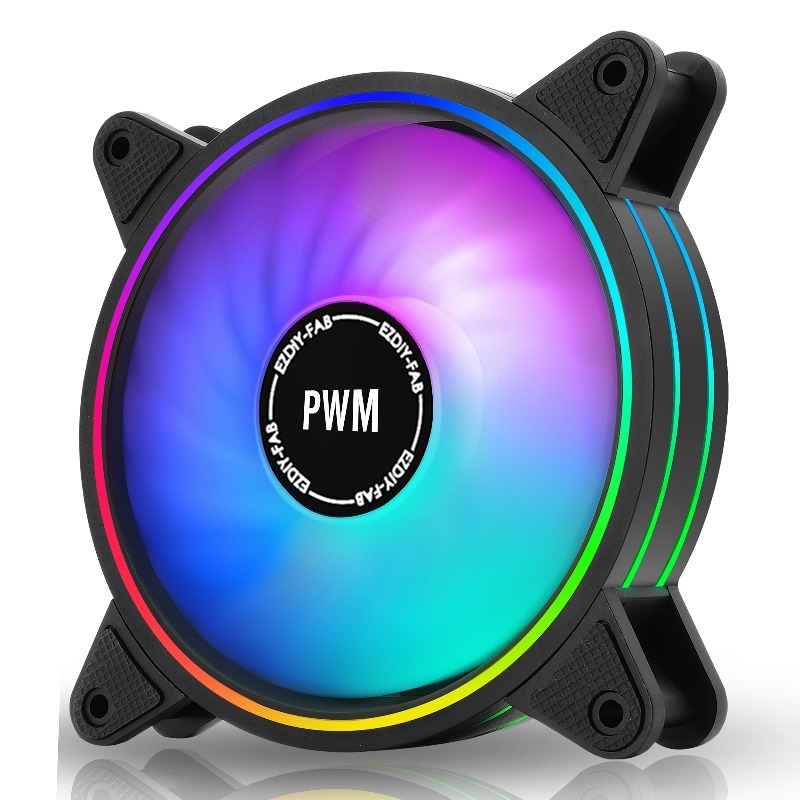 Ezdiy-fab Moonlight 120mm RGB PWM Case Fan-1 Pack (Tương thích với 5V ...