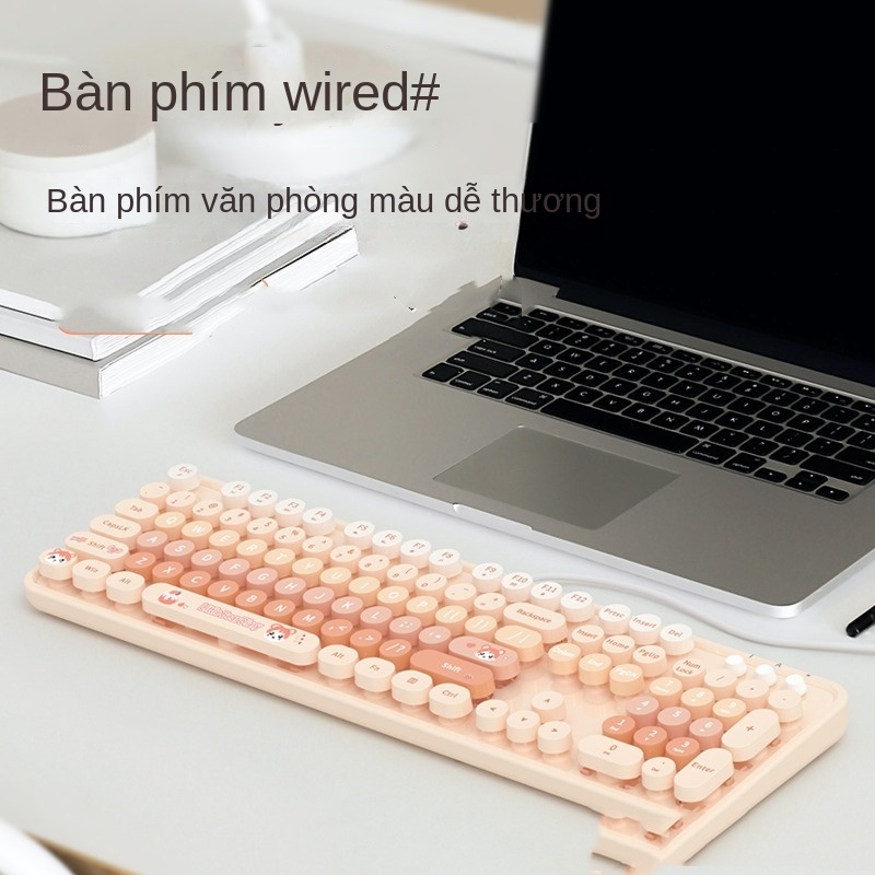 Bàn phím có dây cơ khí Retro Girls | Shopee Việt Nam