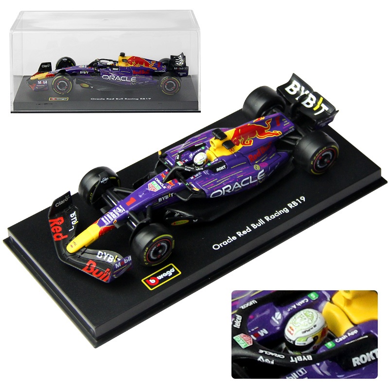 Bburago 1:43 F1 Red Bull RB19 Las Vegas GP #1 Verstappen #11 Perez ...