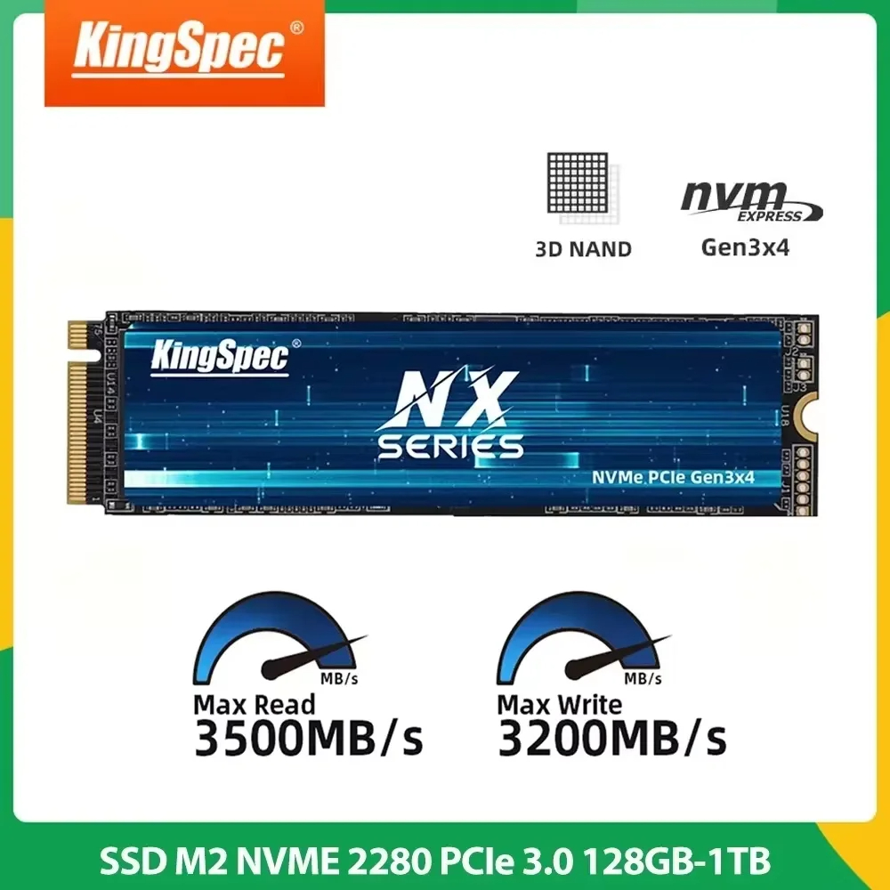 Kingspec NVMe M2 SSD 512GB 256GB 128GB Đĩa cứng M.2 2280 PCIe SSD Ổ cứng thể rắn bên trong ...