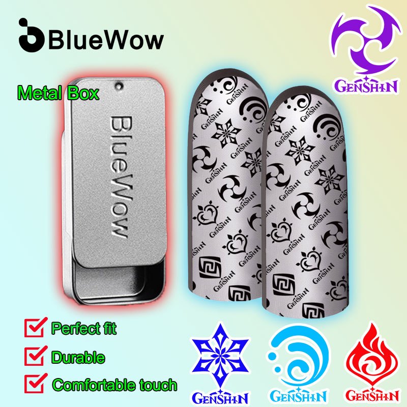 Bluewow [Genshin] In Tay Cầm Chơi Game Chuyên Nghiệp Găng Tay Chơi Game Vải Bạc Cho Găng Tay ...
