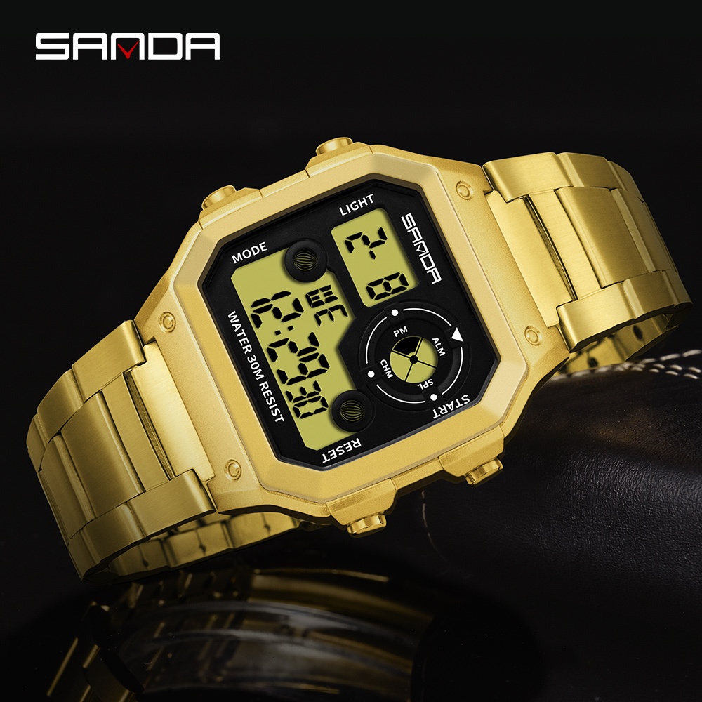 Sanda 408-2 / còn hàng Đồng hồ nam chống nước thể thao Đồng hồ nam đa ...