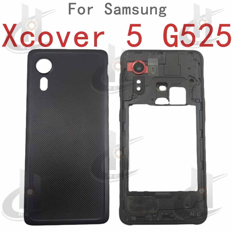 Dành Cho Samsung Galaxy Xcover 5 G525 G525F Nhà Ở Khung Giữa Tấm + Vỏ Pin Mặt Sau Sửa Chữa Phần ...