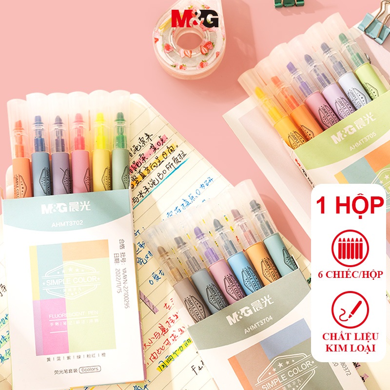 M&G Highlight Set 6 Bút Bút Đánh Dấu Highlight Viết Dạ Quang Bút Vẽ ...