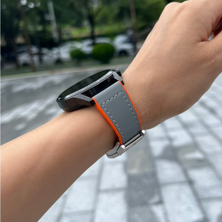 Dây đeo cổ tay bằng da silicon 22mm Thích hợp cho đồng hồ thông minh ...