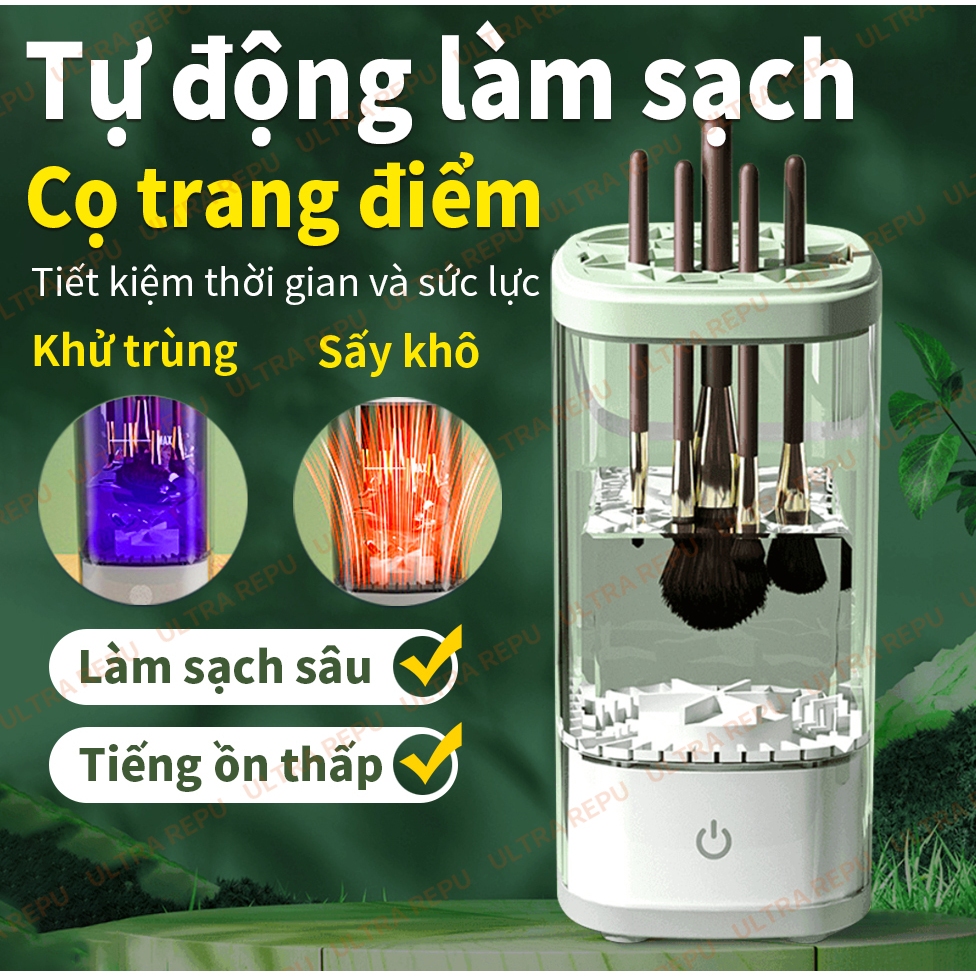 Máy rửa cọ makeup Máy vệ sinh cọ Tự động Máy sấy Khử trùng Loại bỏ mạt dụng cụ vệ sinh cọ trang ...