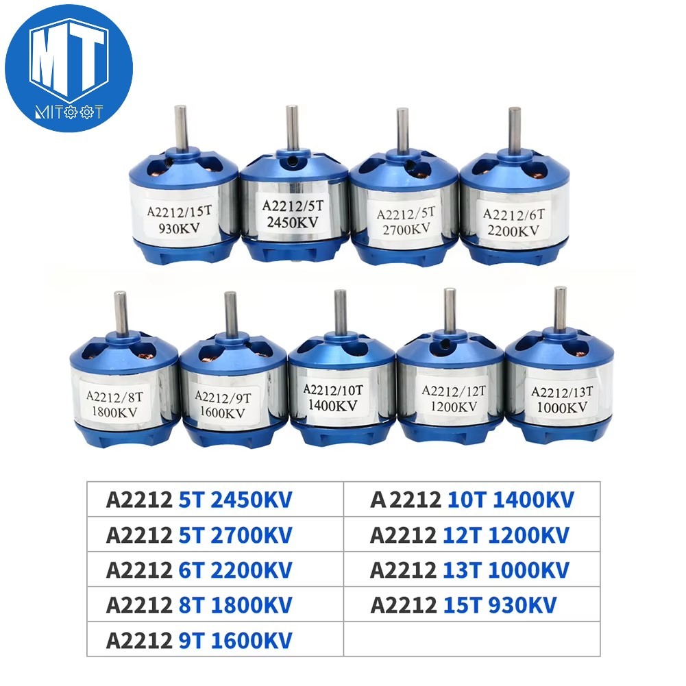A2212 Động Cơ Không Chổi Than 930KV 1000KV 1400KV 2200KV 2450KV 2700KV ...