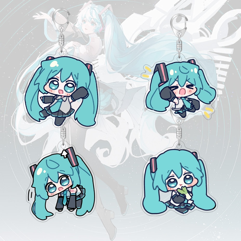 55mm Acrylic Móc Khóa Miku Carton Anime Xung Quanh Túi Mặt Dây Chuyền ...