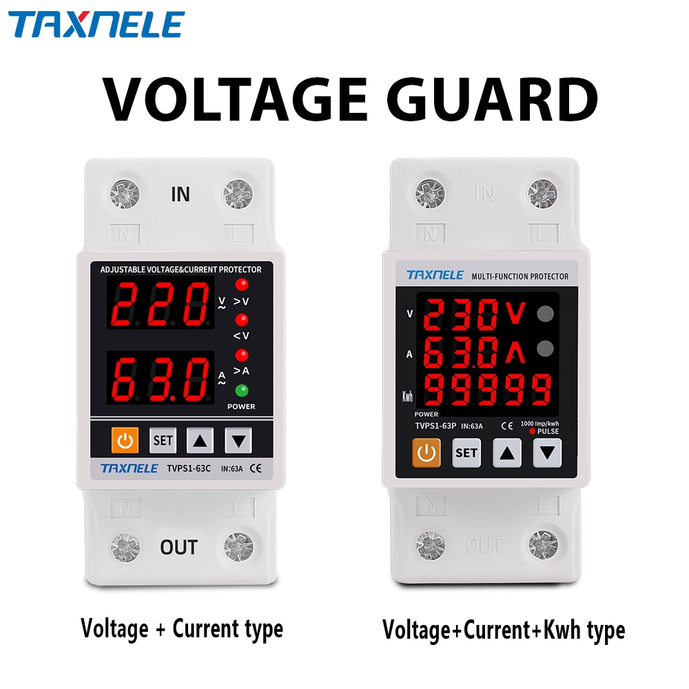 Din Rail Màn hình kép có thể điều chỉnh trên điện áp Dòng điện dưới ...