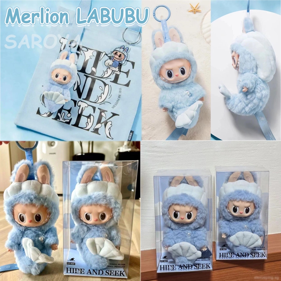POP MART LABUBU Singapore Phiên bản giới hạn Merlion Plush Series Mặt ...