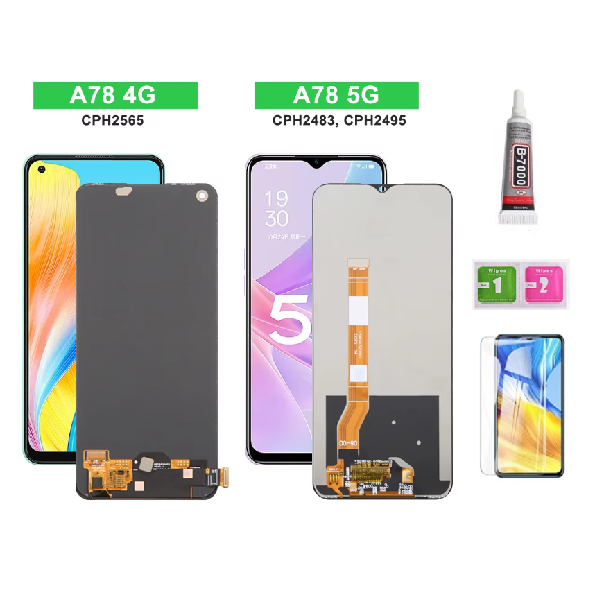 Tft Dành Cho OPPO A78 4G 5G CPH2565 / 2483 / 2495 Màn Hình LCD Có Khung ...