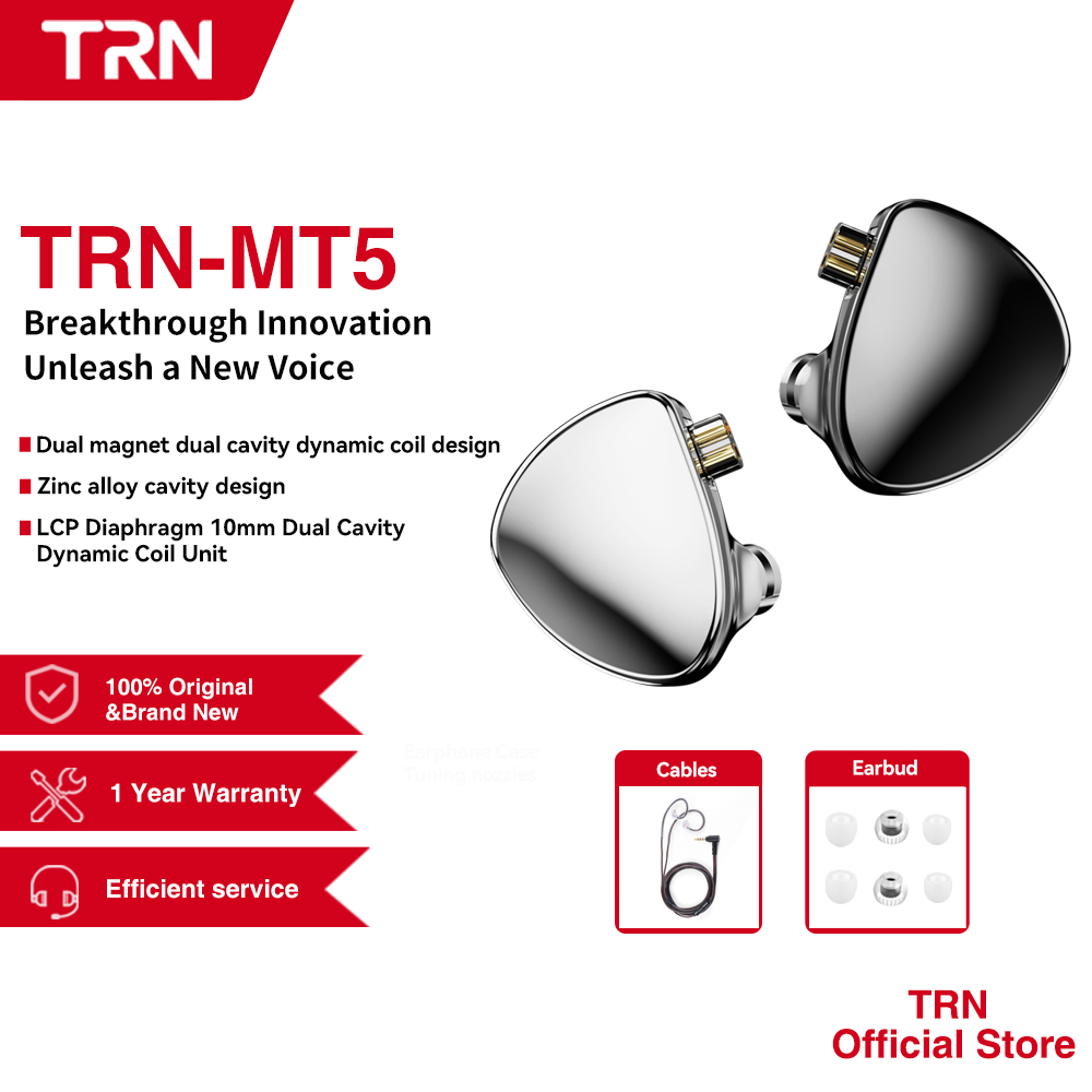 Tai nghe TRN MT5 10MM LCP Dual Dynamic Driver HiFi Bass IEM Tai nghe có ...
