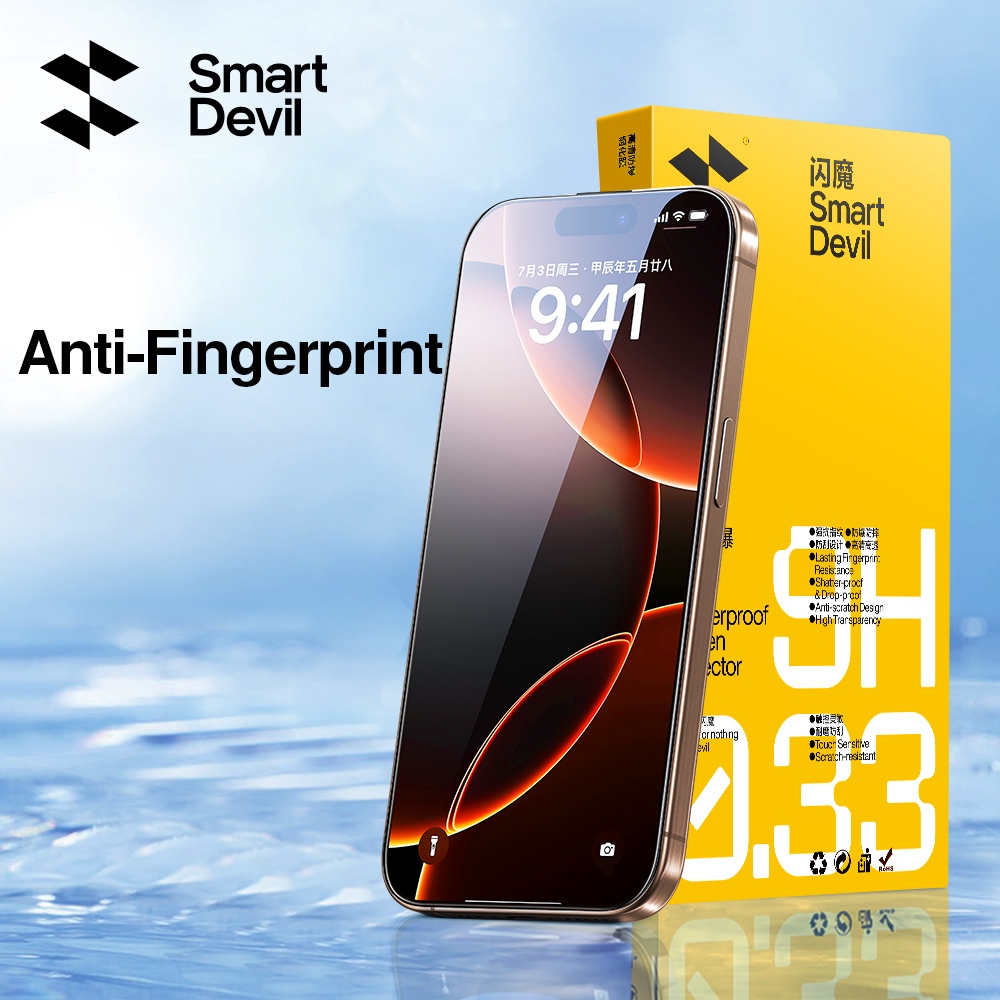 Kính cường lực SmartDevil 2.5D cho iPhone 16 / 16Pro / 16Plus / 16ProMax Bảo vệ chống rơi toàn ...