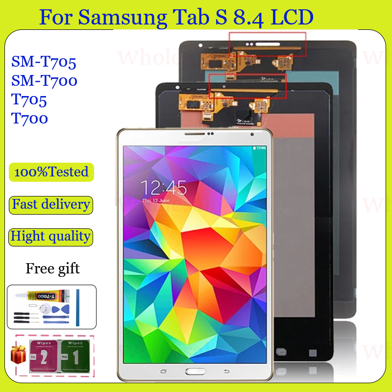 Chính Hãng Dành Cho Samsung Galaxy Tab S 8.4 LCD SM-T705 SM-T700 Màn Hình Cảm Ứng LCD Lắp Ráp Kỹ ...