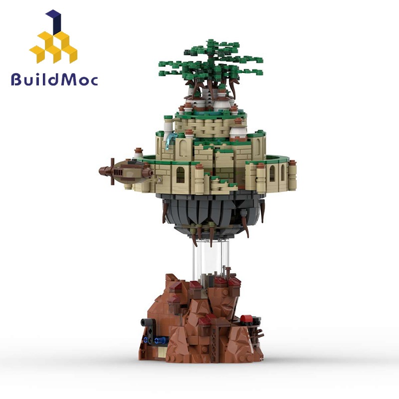 Buildmoc Lâu Đài Trên Bầu Trời Mô Hình Hayao Miyazaki Anime Khối Xây ...