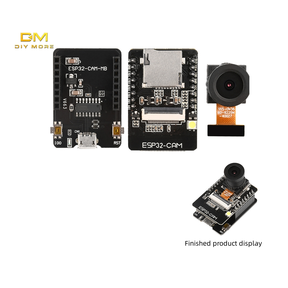 Diymore ESP32-CAM WIFI BT Ban Phát Triển 2.0MP ESP32-S Mô-đun Mở Rộng Mô-đun Camera OV2640 Mô ...