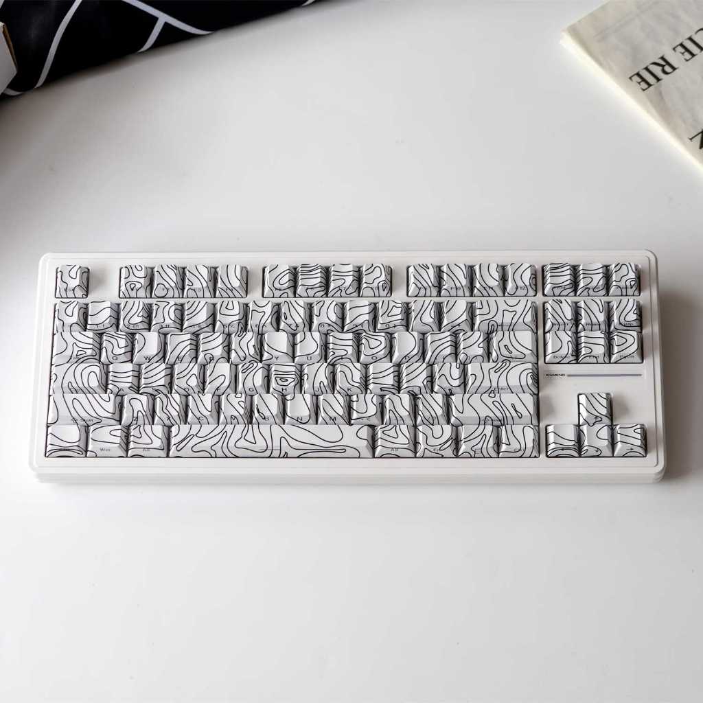 Contour Side Shine Through Keycaps PBT Dye-sub Cherry Profile Keycap ...