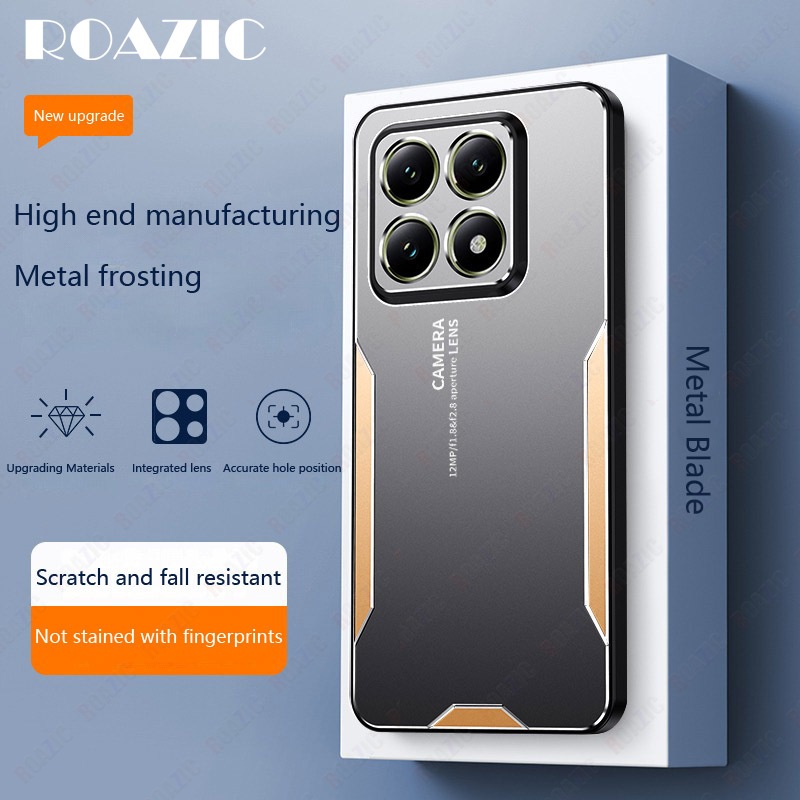 Ốp Điện Thoại Cho Xiaomi 14T 5G 14T Pro 5G Nhôm Kim Loại Vỏ Mờ Ốp Lưng Silicon Edge Full Bảo Vệ ...