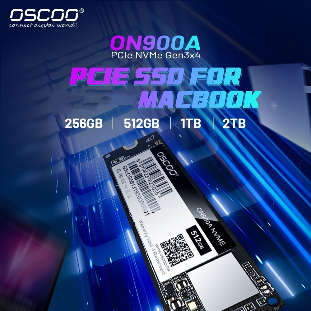 OSCOO NVME SSD For MacBook / Mac / iMac A1465 A1466 A1502 A1398 A1419 ...