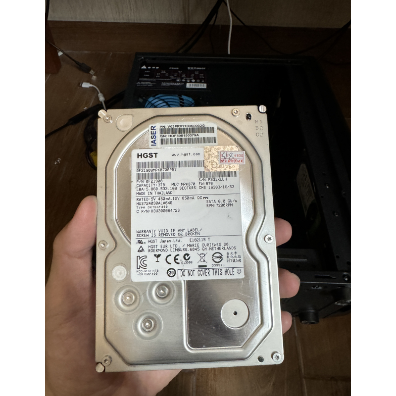 Ổ cứng hạng doanh nghiệp Hgst 3T 8T 10T 12TB được sử dụng để giám sát Máy ghi Video an ninh Lưu ...