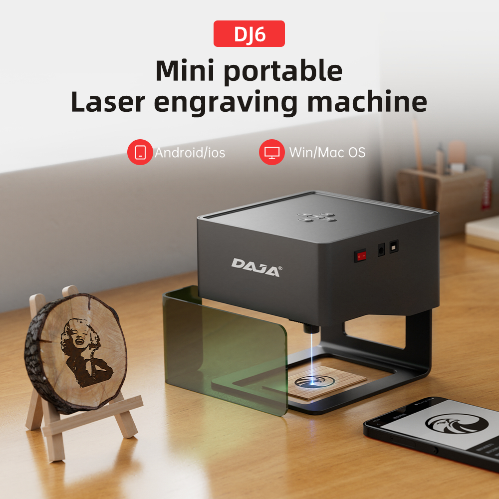 Daja DJ6 Máy Khắc Laser Máy In Thương Mại Khắc Gỗ Acrylic Cắt Di Động ...
