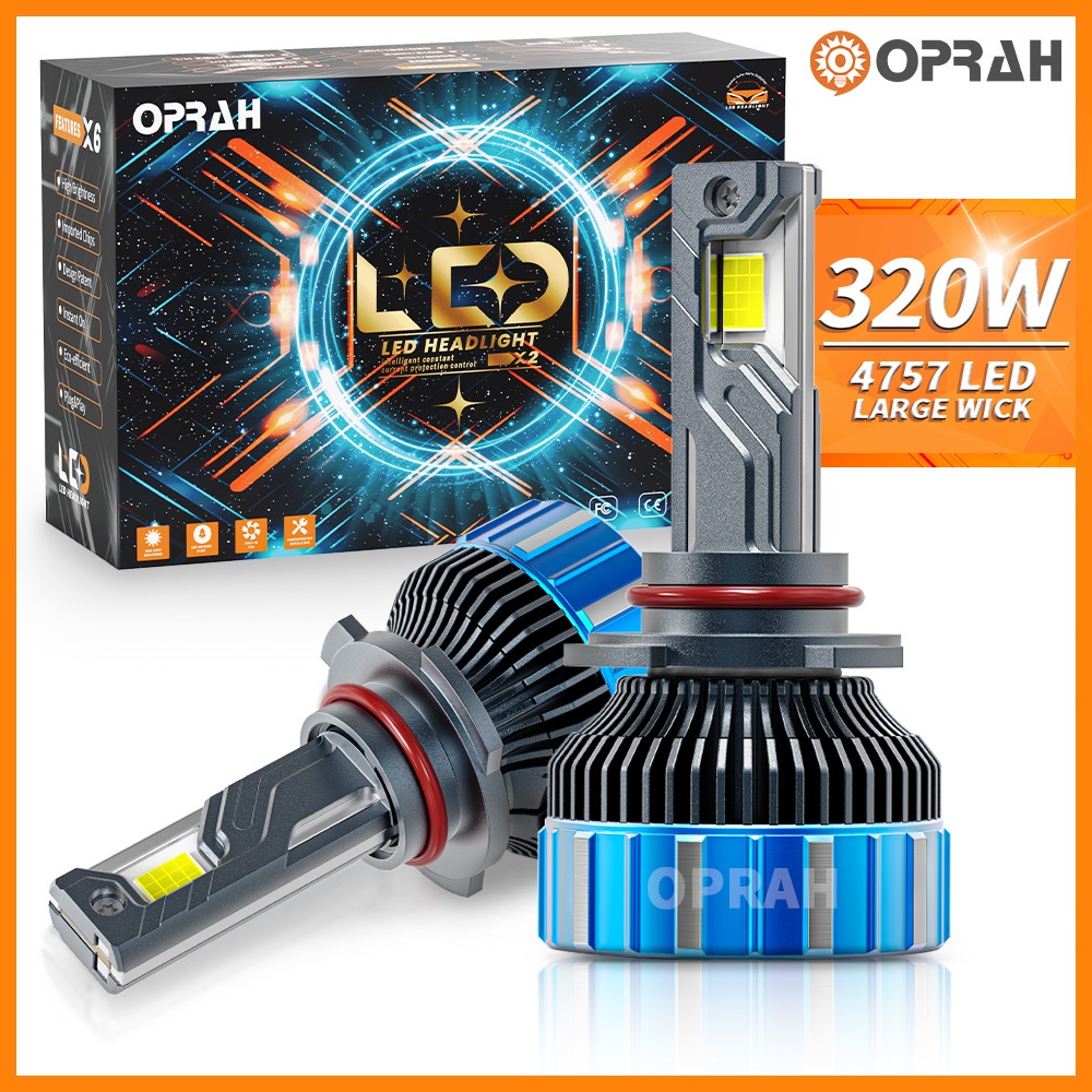 Oprah 2 Chiếc S160 PRO 320W Công Suất Cao Siêu Sáng H4 Đèn Pha LED 4575 ...