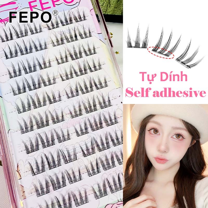 Fepo 60 Bộ Lông Mi Giả Không Keo Dán Cho Bé Gái Phong Cách Mèo Móng Tay ...