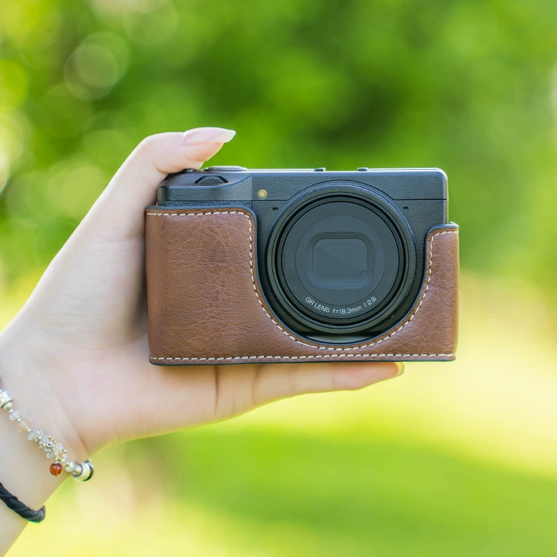 Gr3 GR3X Da PU Camera Nửa Đế Thân Vỏ Vỏ Cho Ricoh GR III GR IIIX Túi ...
