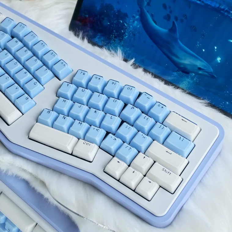 Alice Keycaps MDA Profile Bàn phím cơ màu hồng mờ cho bố trí ANSI ...