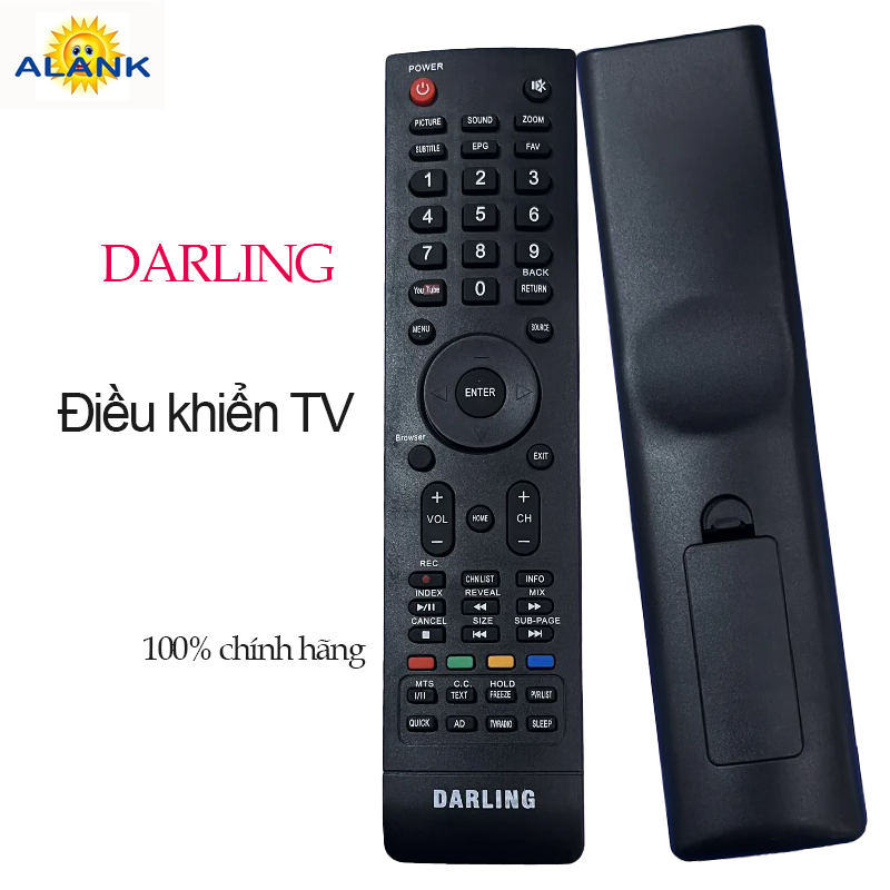 Alank- (Chính hãng 100%) Remote Điều khiển Darling, TV Darling | Shopee ...