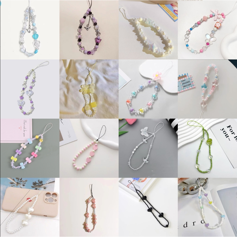 Refer to mobile phone DIY bracelets Colorful Balls Bow key knapsack ...