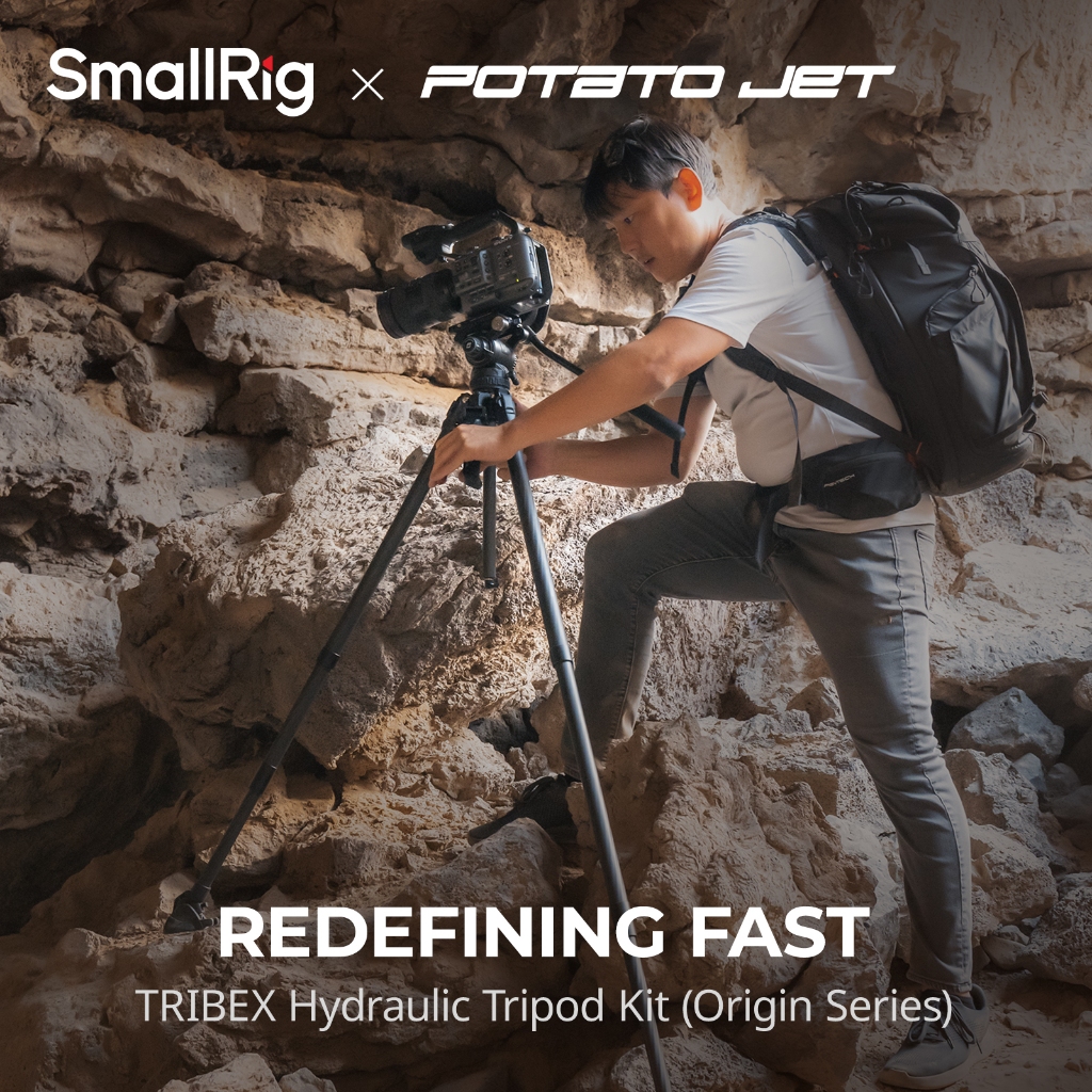 Bộ chân máy sợi Carbon thủy lực SmallRig x Potato Jet Tribex 4259 ...