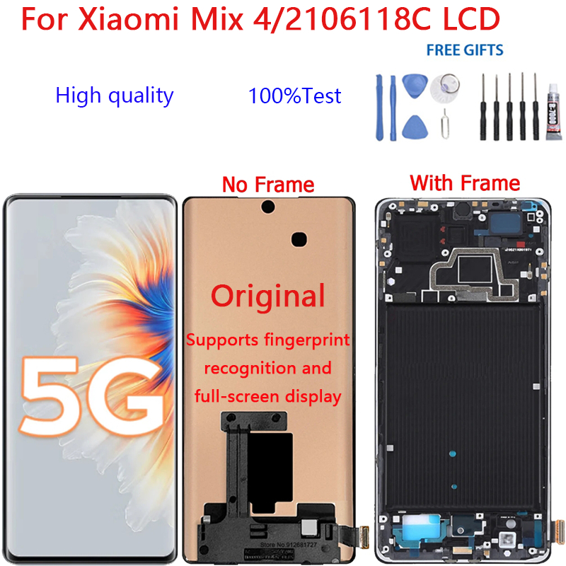 6.67 inch, 120Hz, Thương hiệu mới, nguyên bản và chính hãng cho Xiaomi Mix 4 /2106118C Màn hình ...