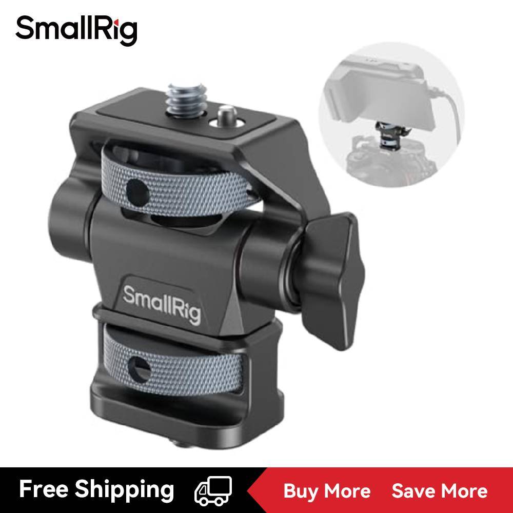 Giá đỡ màn hình Camera có thể điều chỉnh SmallRig, 360° Xoay và 180° Giá đỡ màn hình nghiêng ...