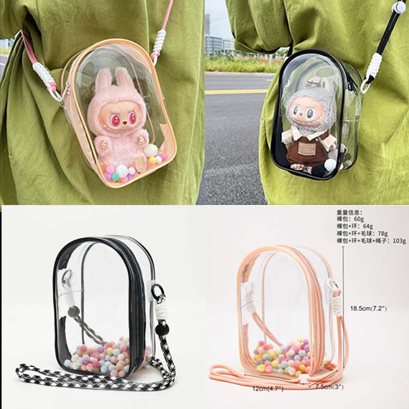 Túi Labubu Bao-ao UpsetDuck Túi ngoài trời trong suốt có dây cho vịt ...